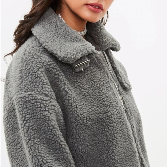 Missguided | Jackets & Coats | Missguided Borg Aviator Jacket | Poshmark